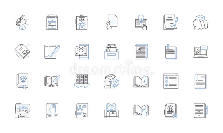 Business Analytics Line Icons Collection. Optimization, Metrics ...