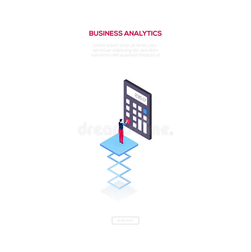 Business Analytics - Modern Isometric Vector Web Banner Stock Vector ...
