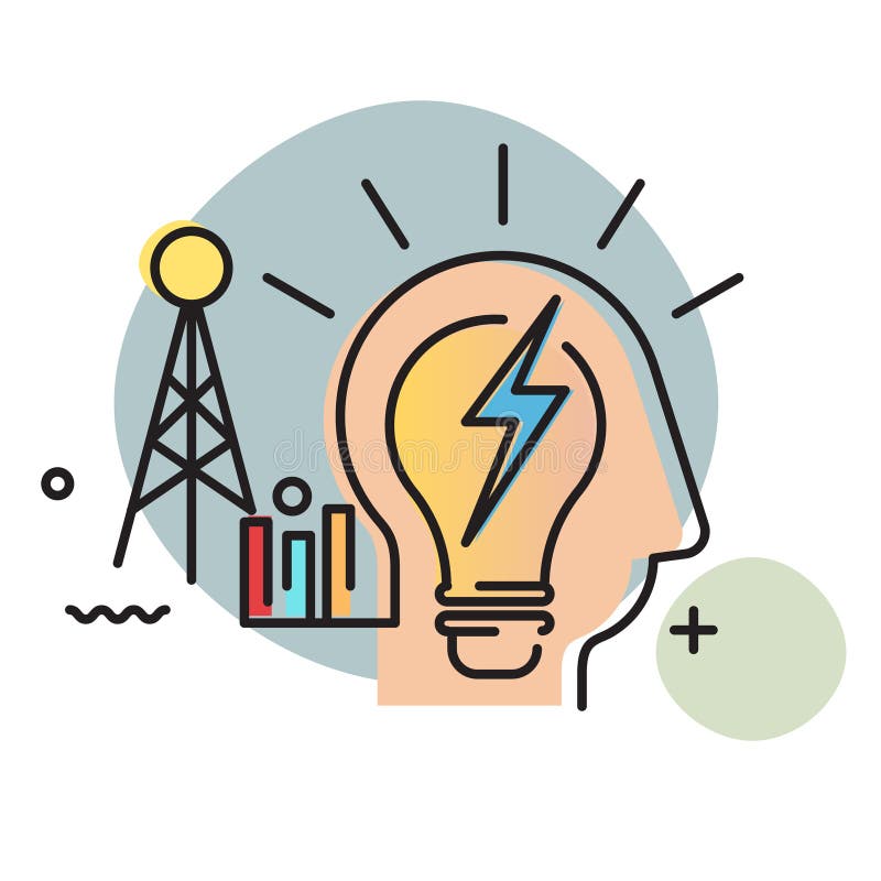 Business Analytics Skill Icon Stock Illustration - Illustration of ...