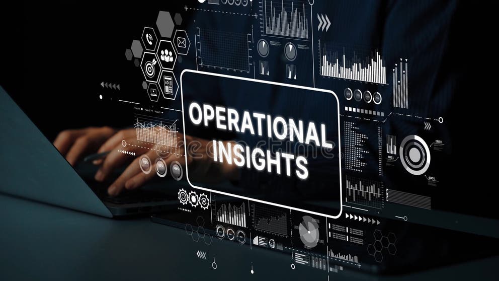 Business Analytics Technology with Operational Insights Displaying Data ...