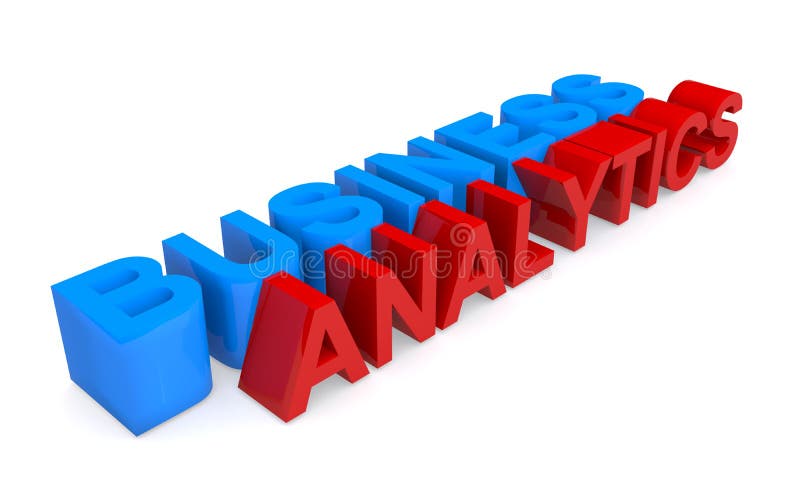 Business Analytics on White Stock Illustration - Illustration of ...