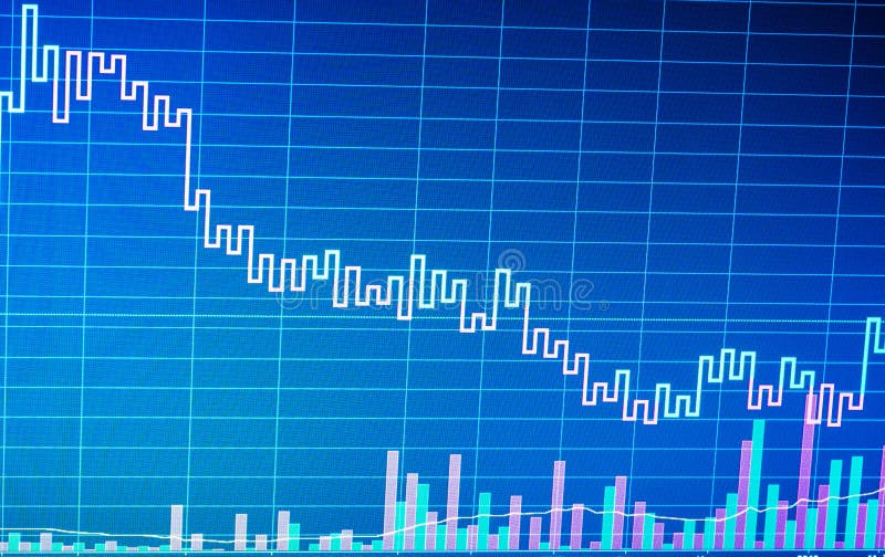 Business Analyzing Financial Statistics Displayed on the Screen Stock ...