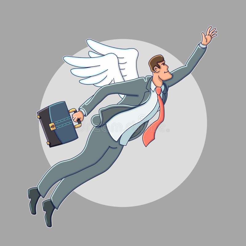 Business Angel Cartoon Vector Stock Vector - Illustration of growth ...