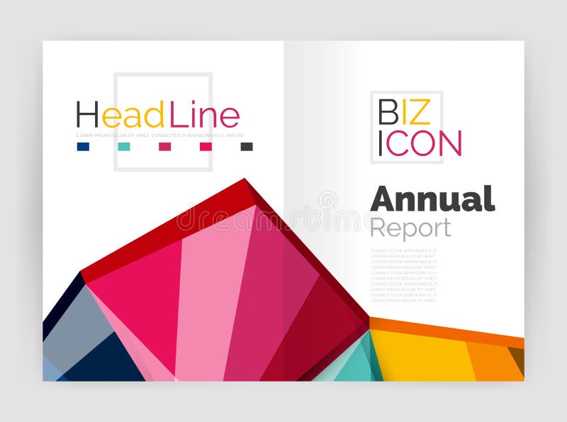 Business Annual Report Abstract Backgrounds Stock Vector - Illustration ...