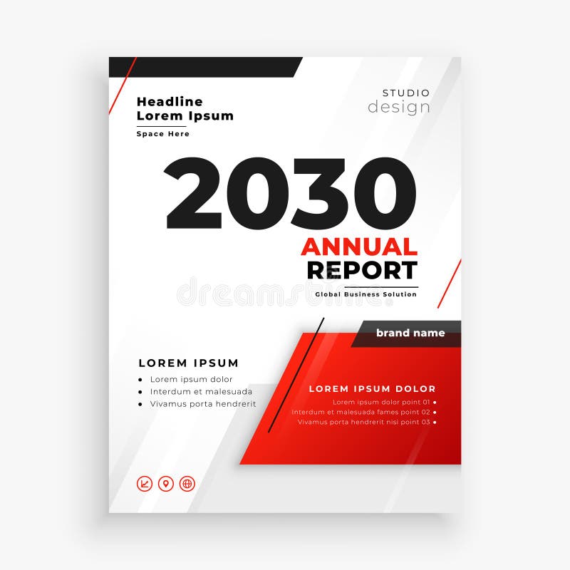 Business Annual Report Catalog Design for Professional Company Stock ...