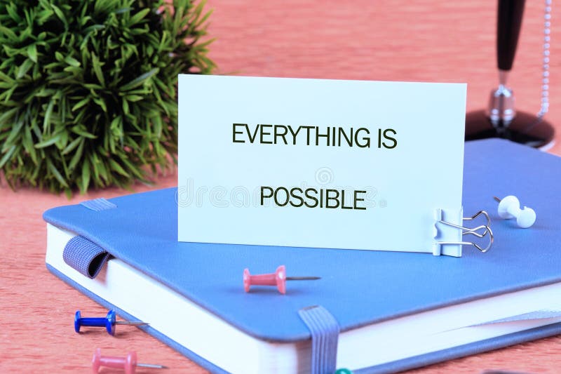 Business Anything Possible Concept. Copy Space Stock Photo - Image of ...