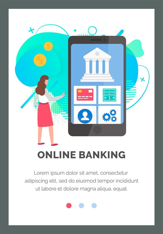 Business Application Layout. Program for Online Banking and the Bank ...