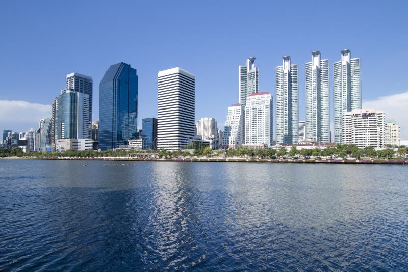 Business area buildings. stock photo. Image of condo - 24580264