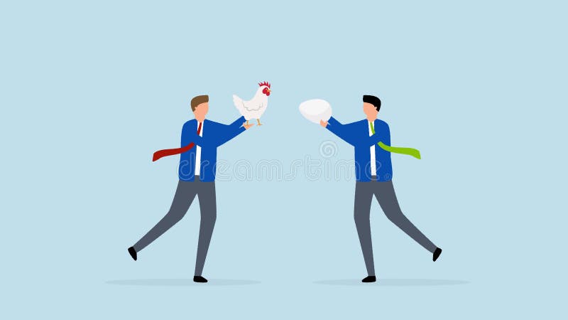 Business Argument, 4k Animation of Business Partners Argue Chicken Vs ...