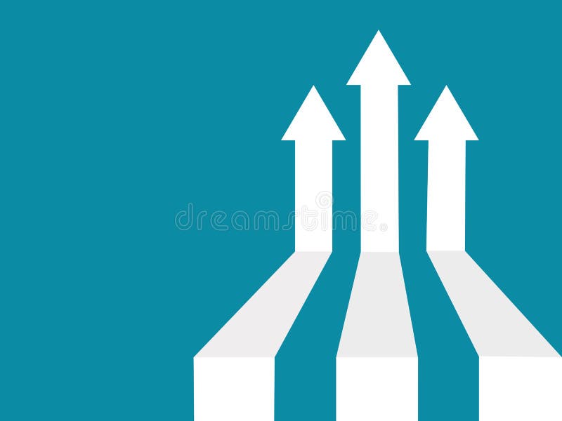 Business Arrow Chart. Concept for Success. Vision of Growth Stock ...