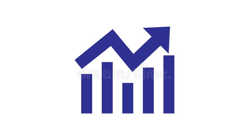 Business arrow graph icon stock illustration. Illustration of brand ...