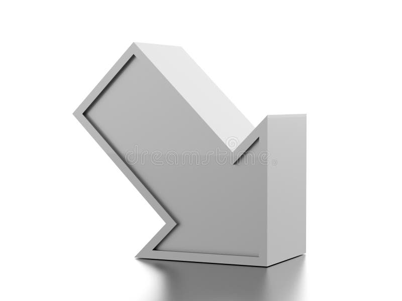 Business Arrow Icon Concept Rendered Stock Illustration - Illustration ...