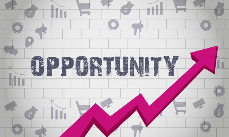 Business Arrow Target Direction Concept Opportunity Stock Vector ...