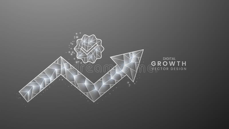 Business Arrow Up Growth and Success of Strategy. Approve Check. Low ...