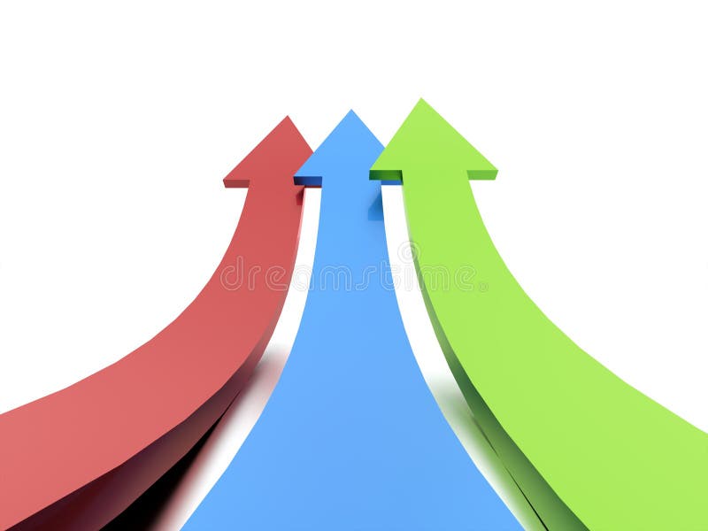 Business arrows concept. stock illustration. Illustration of direction ...