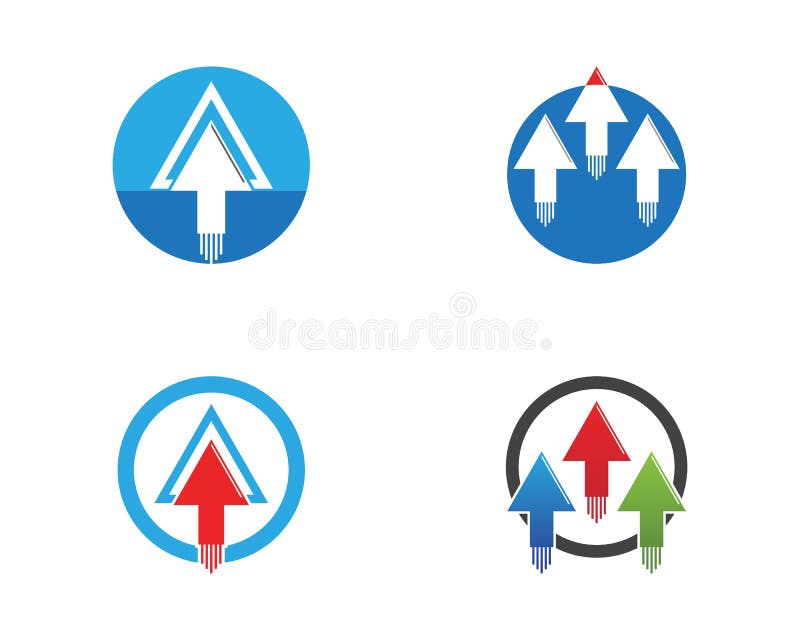 Business Arrows Logo Template Stock Vector - Illustration of exact ...