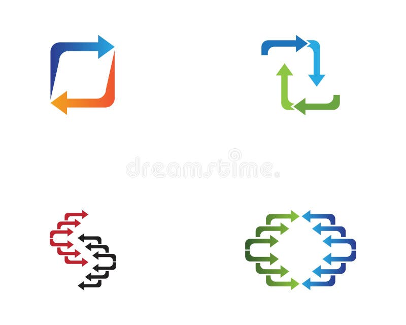 Business Arrows Logo Template Stock Vector - Illustration of plus ...