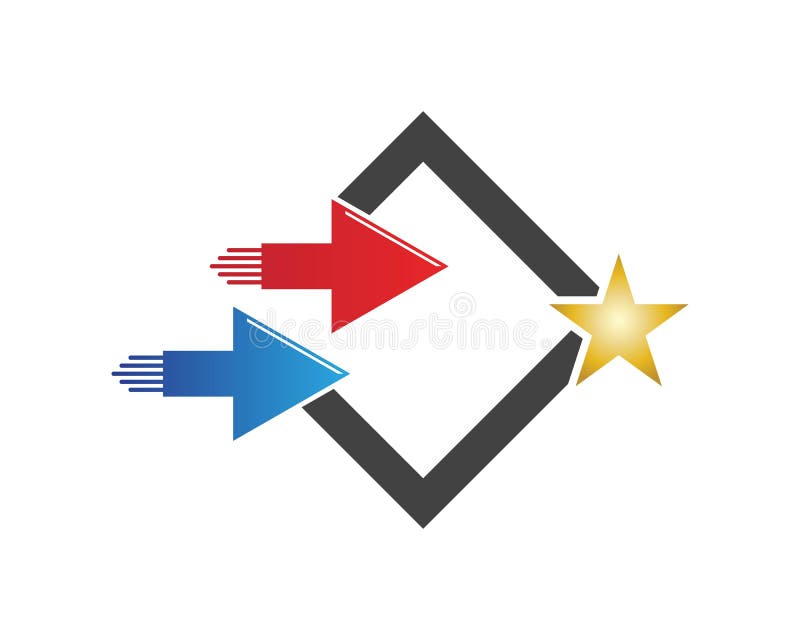 Business Arrows Logo Vector Template Stock Vector - Illustration of ...