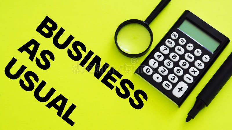 Business As Usual BAU is Shown Using the Text Stock Photo - Image of ...