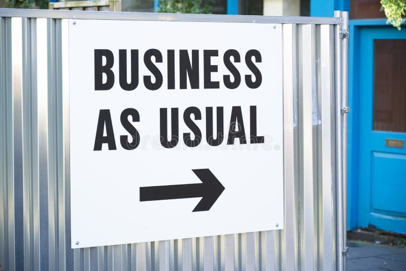 Open as usual stock image. Image of premises, modification - 143735677