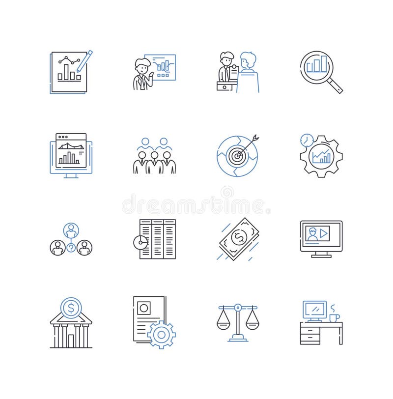 Business Assessment Line Icons Collection. Strategy, Analysis ... Business Assessment Line Icons Collection. Strategy, Analysis ...