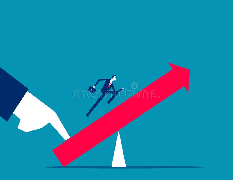 Business Assistance. Helping Leader Hand, Support Stock Vector ...