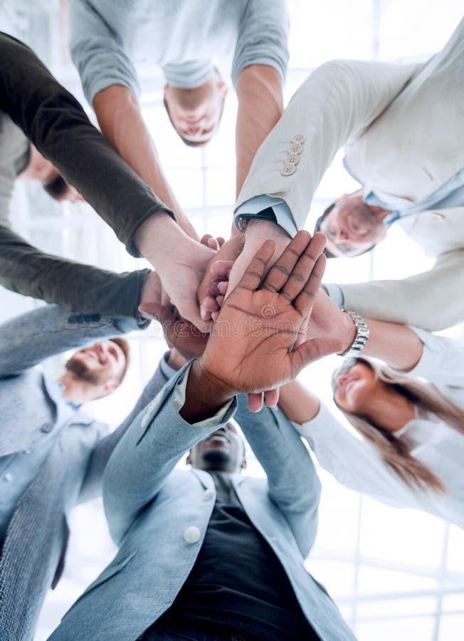 Business Background.business Team Making a Stack of Hands Stock Image ...