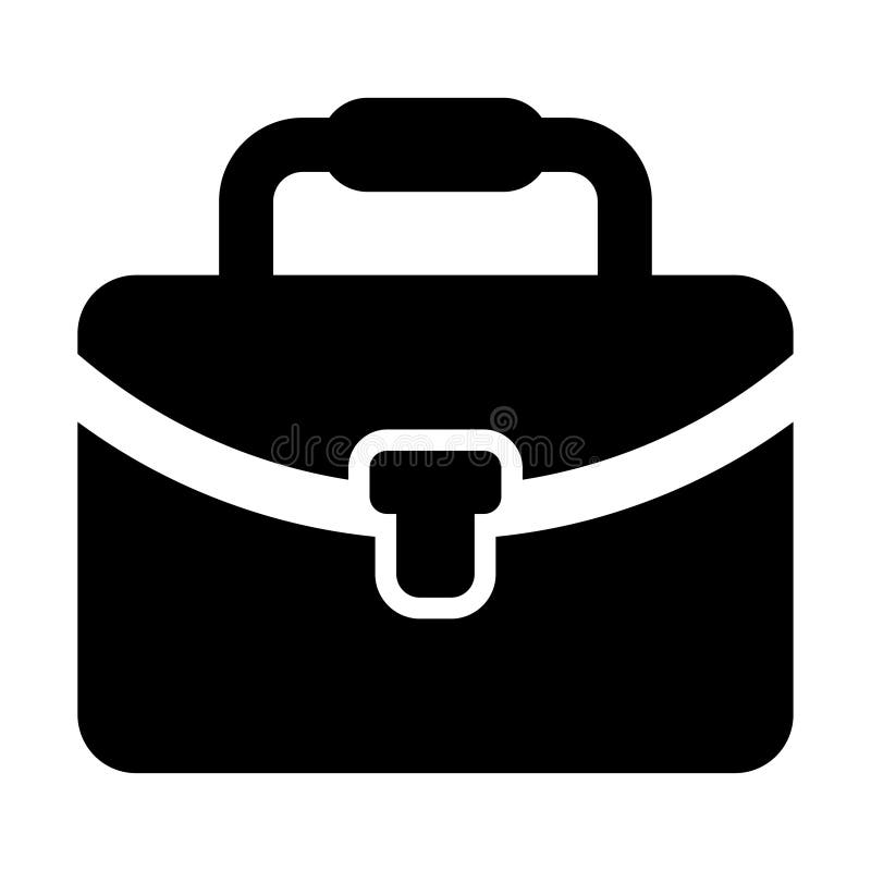 Business Bag Icon stock vector. Illustration of objects - 198761585