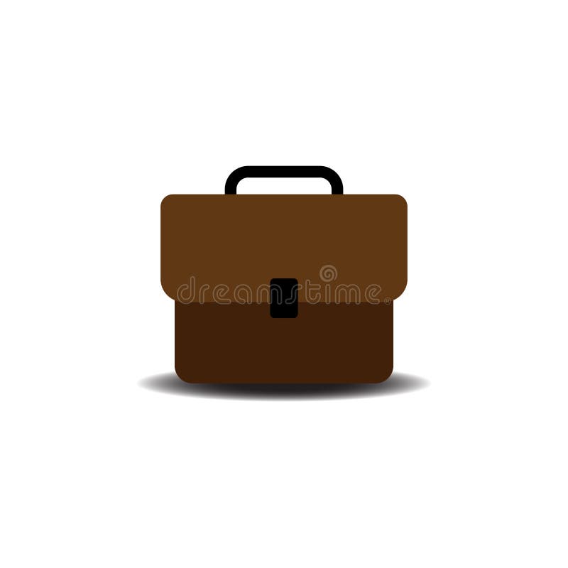 Business Bag Icon in Flat Style Isolated Vector Illustration Stock ...