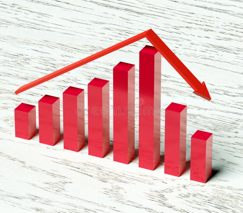 Business and Bankruptcy Concept. Bankrupt Graph with Recession Stock ...