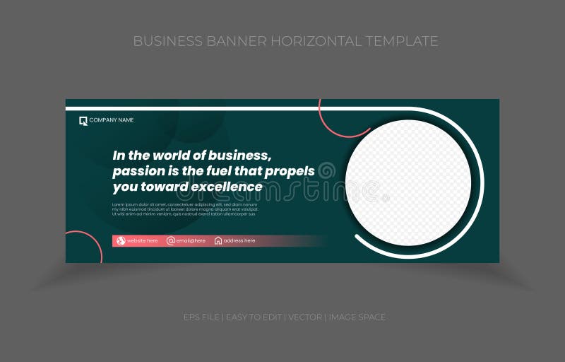 Business banner horizontal stock vector. Illustration of brochure ...
