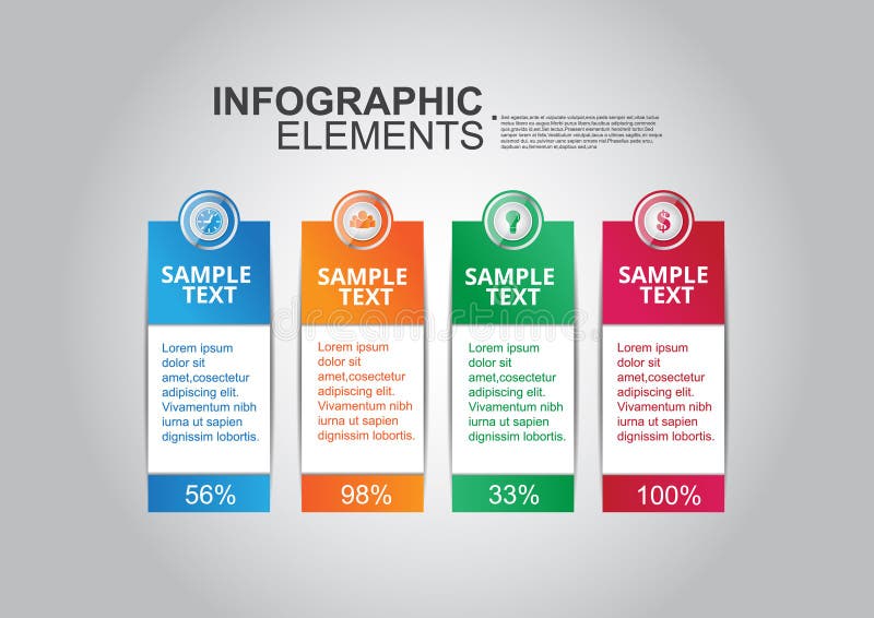 Business Banner Infographic Vector Stock Vector - Illustration of ...
