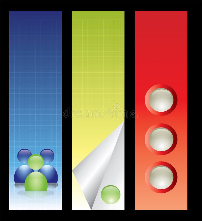 Business Banner Set. Editable. Stock Illustration - Illustration of ...