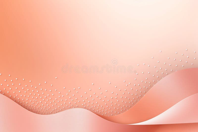 Business Banner with Silver Abstract Pattern on a Peach Fuzz Background ...