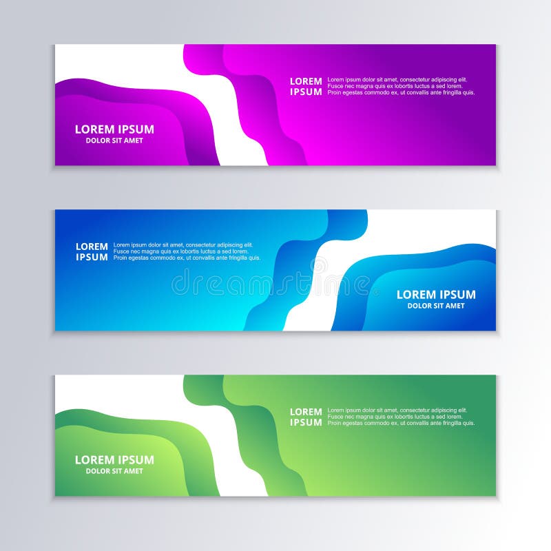 Business Banner Template, Gradient Color, Modern Layout, Web Header ... Business Banner Template, Gradient Color, Modern Layout, Web Header ...