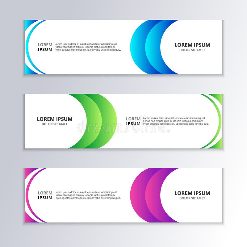 Business Banner Template, Gradient Color, Modern Layout, Web Header ... Business Banner Template, Gradient Color, Modern Layout, Web Header ...