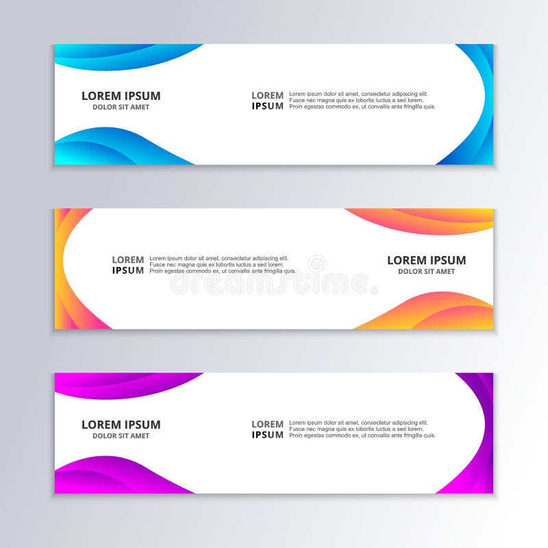 Business Banner Template, Gradient Color, Modern Layout, Web Header ...