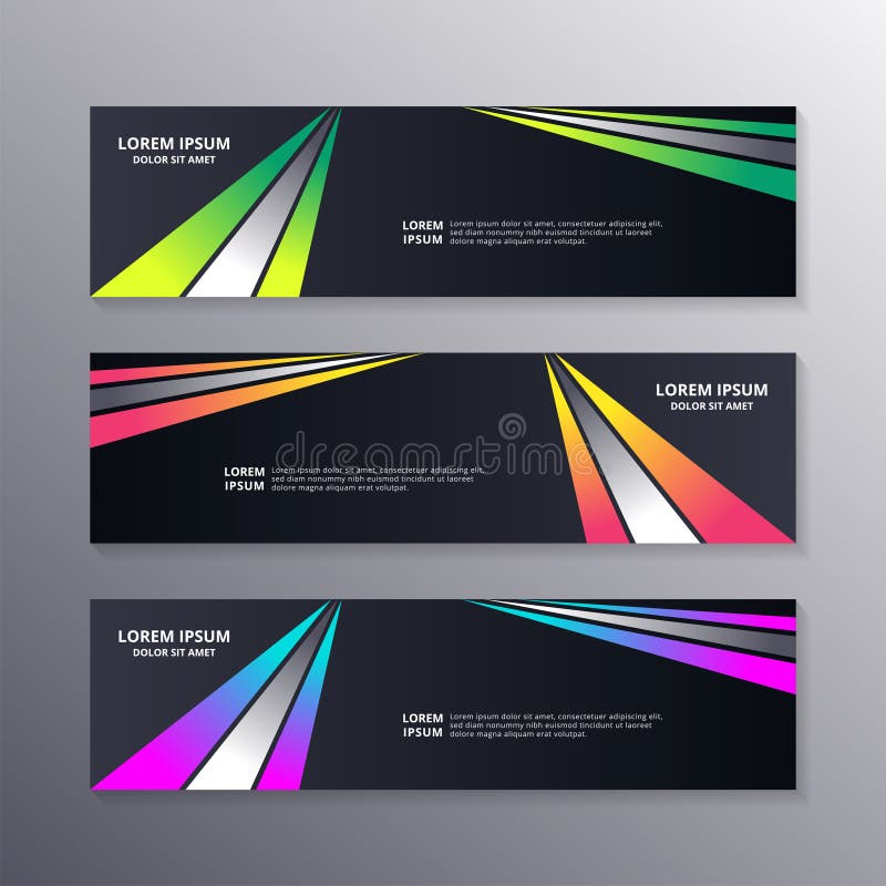Business Banner Template, Layout Dark Background Design, Corporate ...