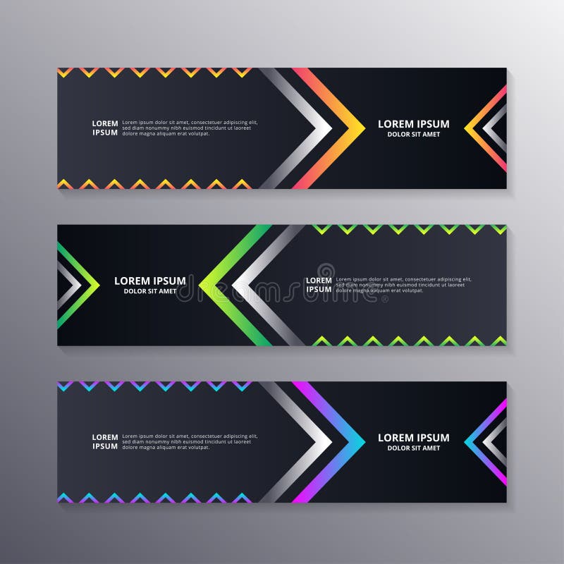 Business Banner Template, Layout Dark Background Design, Corporate ...