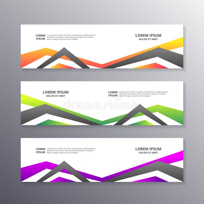 Business Banner Template, Layout White Background Design, Corporate ...