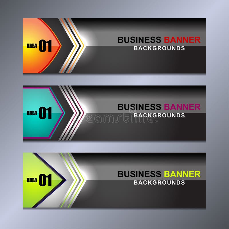 Business Banners Template Design Stock Vector - Illustration of ...