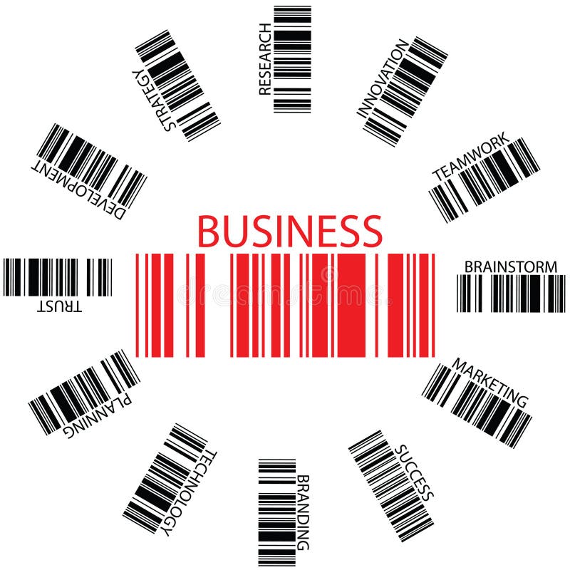 Business bar codes stock vector. Illustration of technology - 17859960