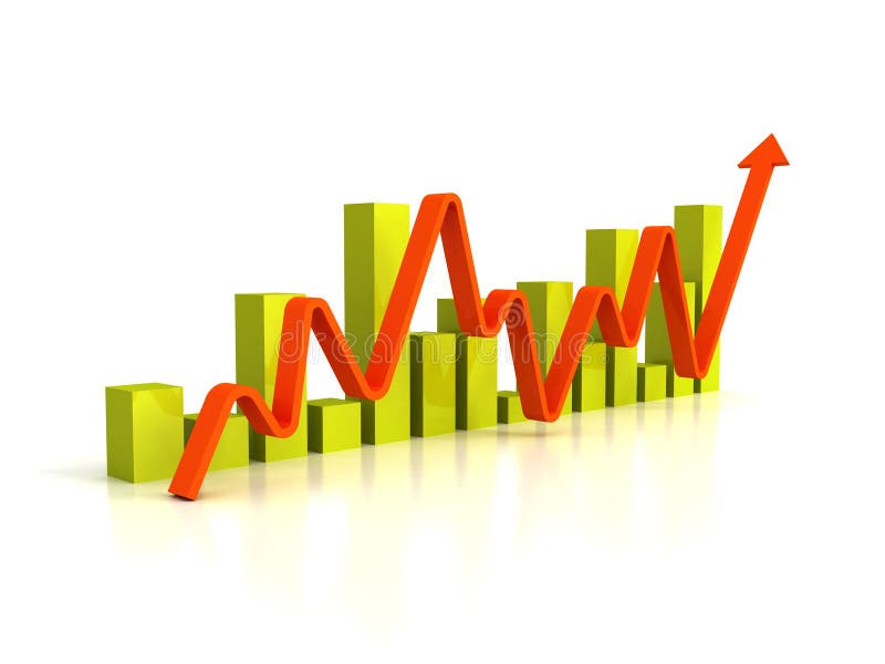 Increase bar chart concept stock photo. Image of chart - 6472972