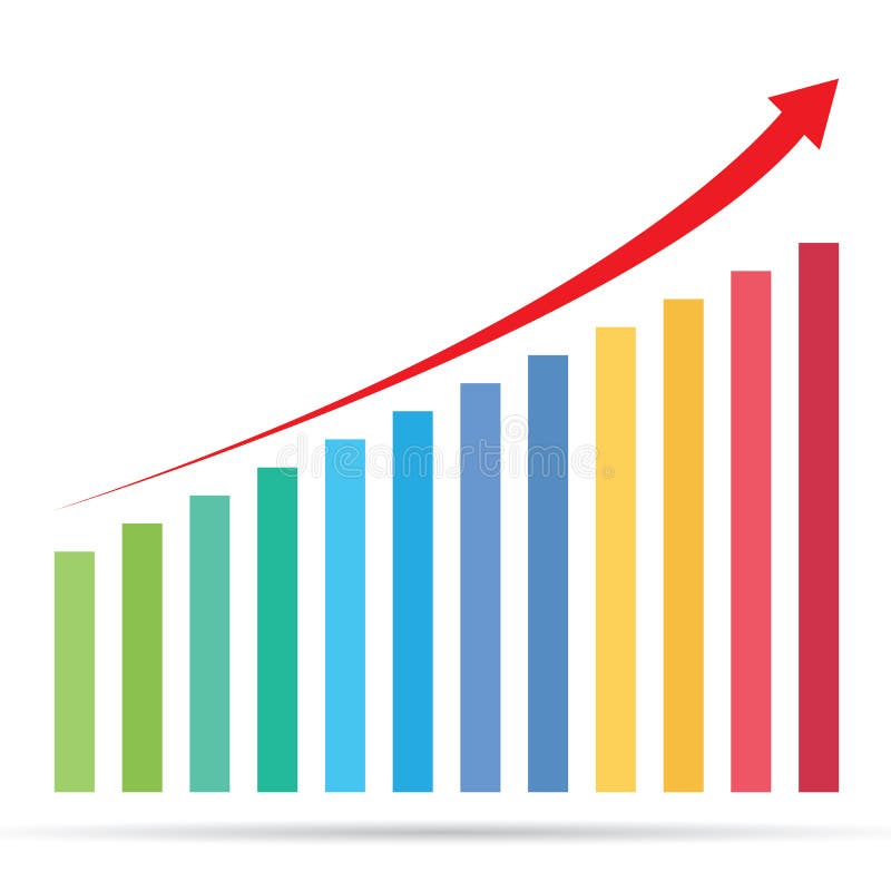 Business Bar Percentage Chart Info Graphic Set on White Background ...