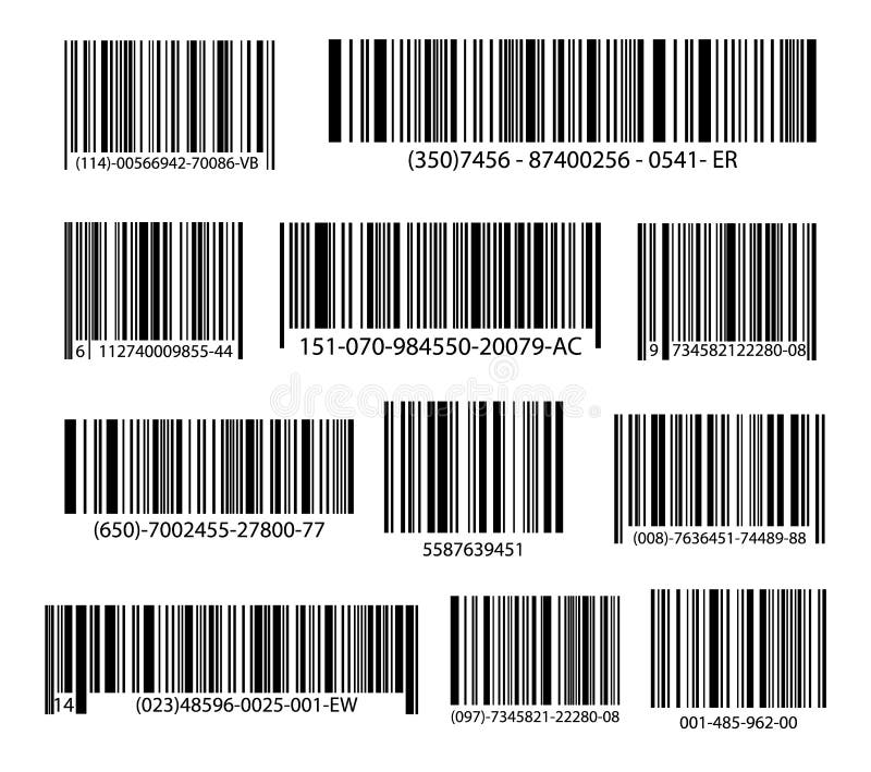 Realistic bar code icon. stock vector. Illustration of sale - 159294577