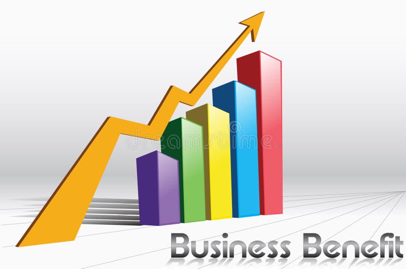 Business benefit stock illustration. Illustration of chart - 3053357