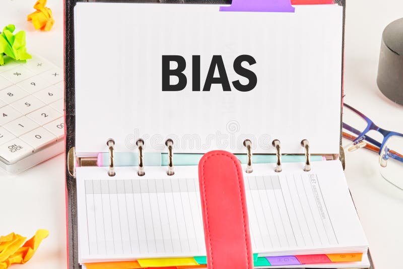 Business Bias Concept. BIAS in a Business Notebook on a Free Page from ...