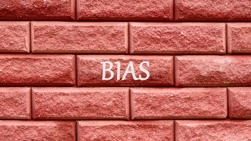 Business Bias Concept. BIAS on the Red Decorative Brick Wall Stock ...