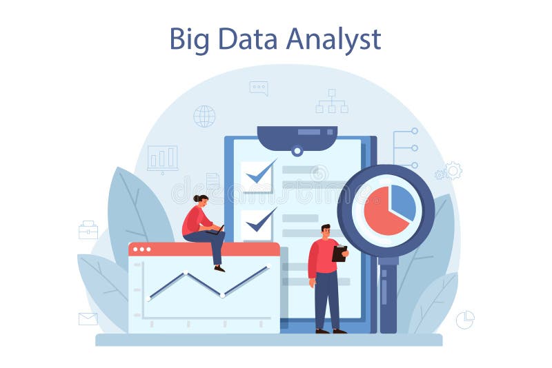 Business Big Data Analysis and Analytics Concept. Chart and Graph Stock ...