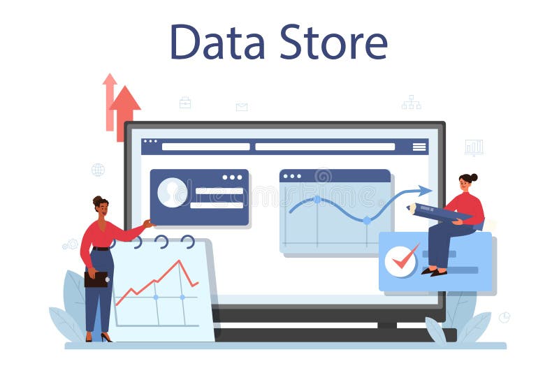 Business Big Data Analysis Online Service or Platform. Chart and Graph ...